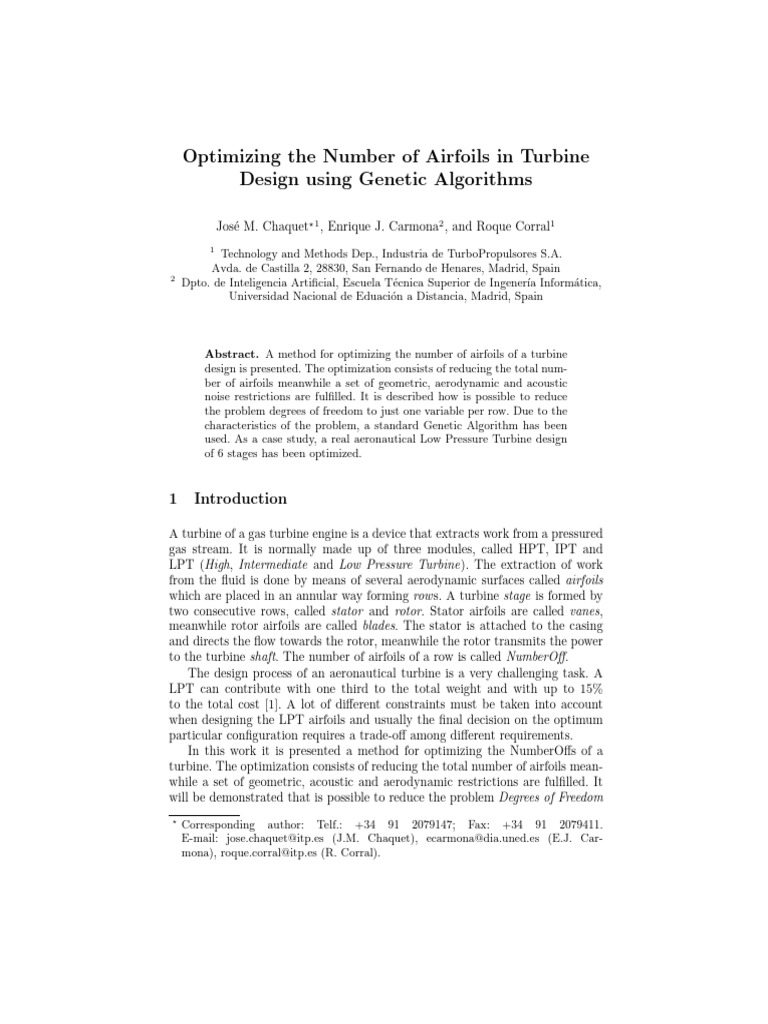 Optimizing The Number of Airfoils in Turbine Design Using Genetic ...