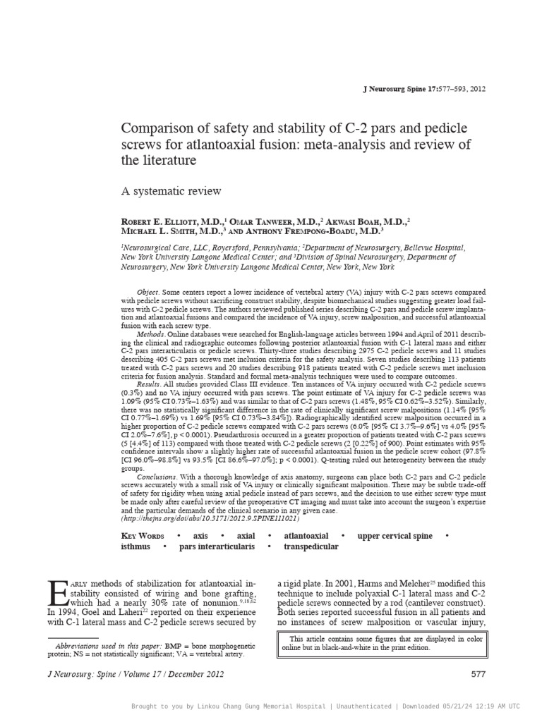 J Neurosurg Spine Article p577 | PDF | Vertebra | Neurosurgery