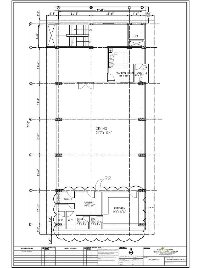 Third Floor Plan - Girls Hostel | PDF
