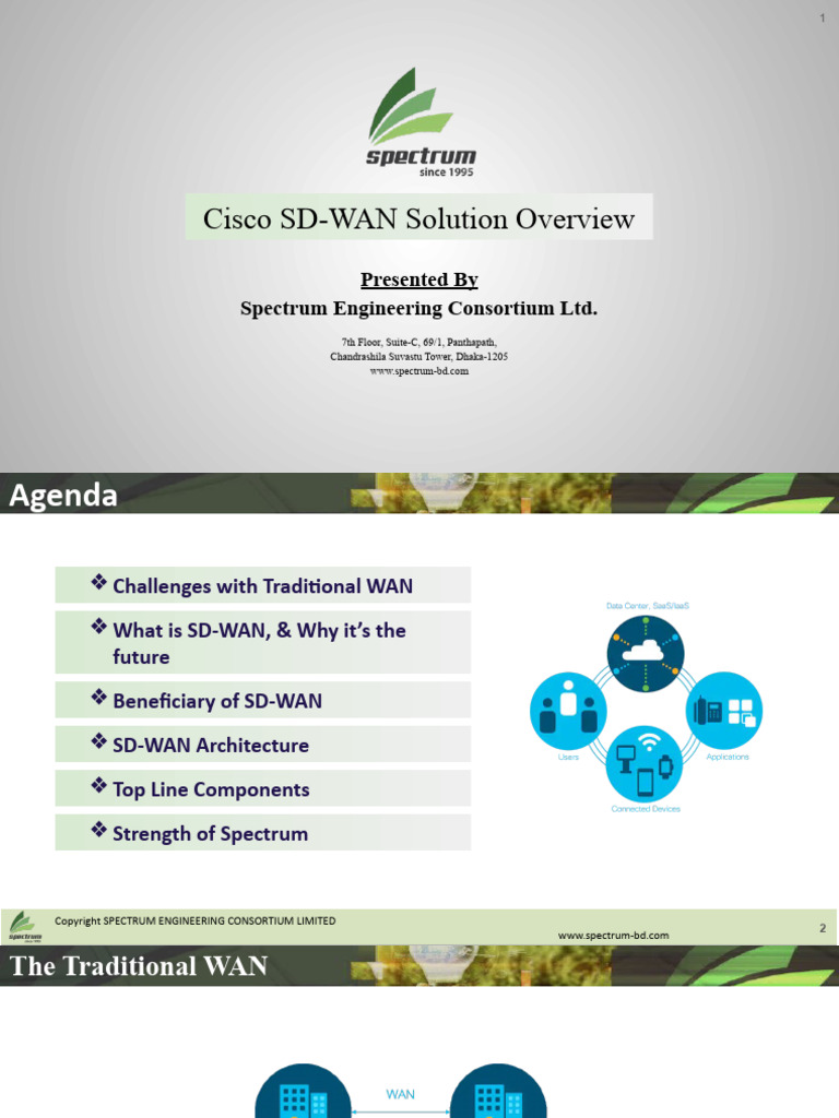 SD-WAN - Presentation - v2.0 With Example and Defination | PDF | Cloud Computing | Computer Network