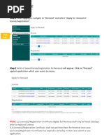 Procedure Online Renewal FL2 FL3 FL3A FL3AA | PDF | License | Civil Law ...