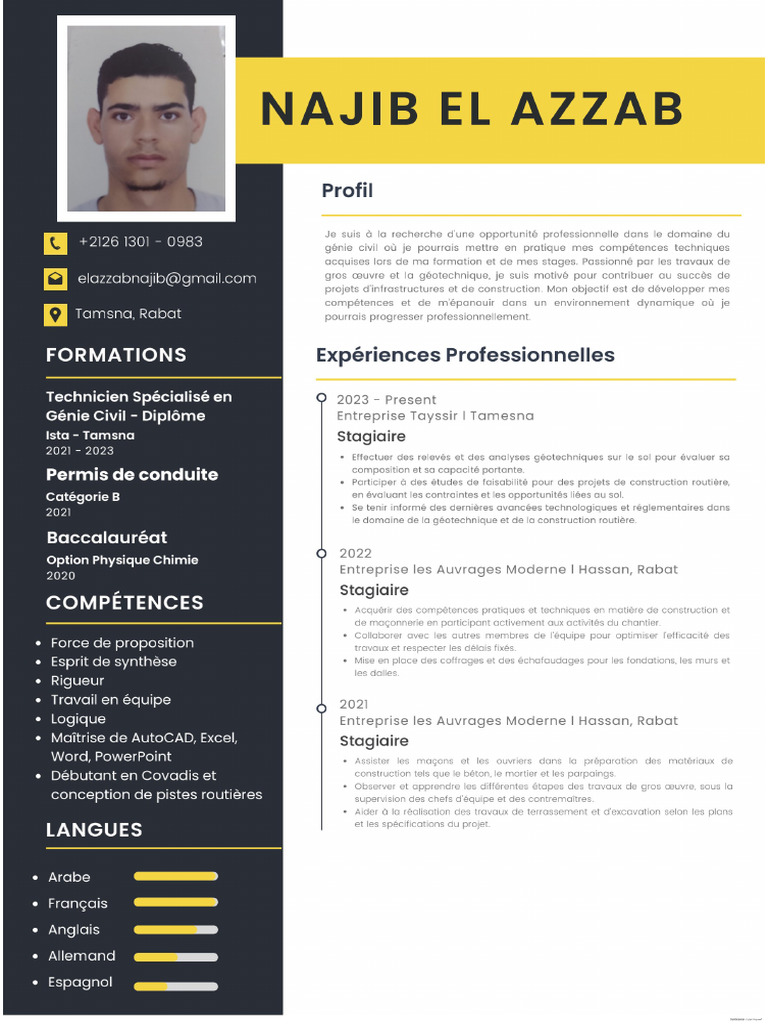 mon cv (1) | PDF