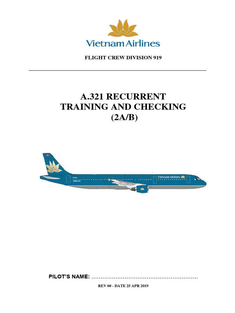 Update - A321 Recurrent Training Summer 2019 - 2AB DPE GUIDE Rev 00 Date 25APR2019 | PDF ...