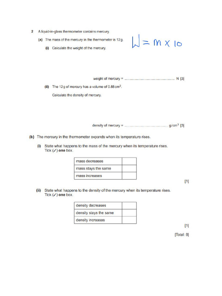 Year 9 Physics Practice Questions | PDF