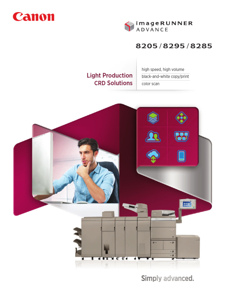 Canon imageRUNNER ADVANCE 8205 Overview | PDF | Image Scanner | Paper