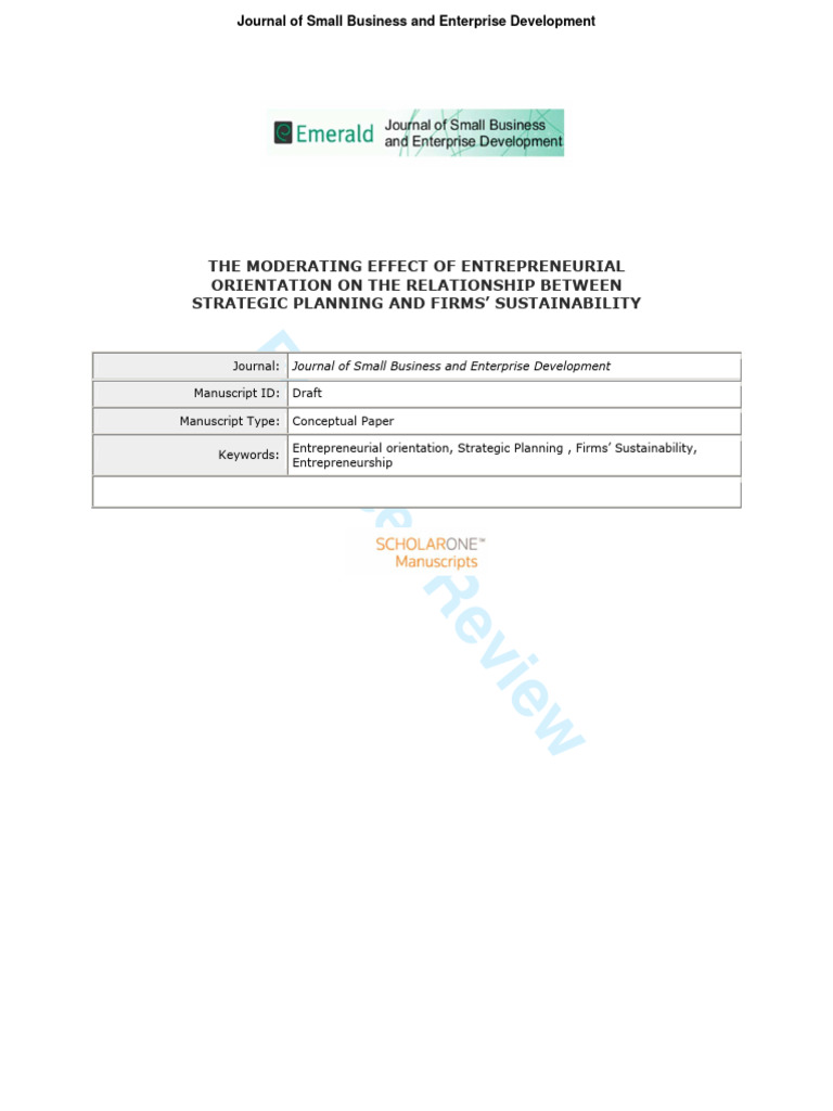 Manuscript Real For Emerald | Download Free PDF | Entrepreneurship ...