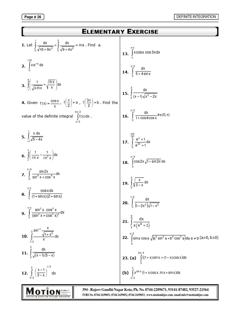 Elementary Exercise | Download Free PDF | Trigonometric Functions | Algebra