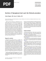 Thyroglossal Duct Cyst Surgery Guide | PDF | Thyroid | Surgery