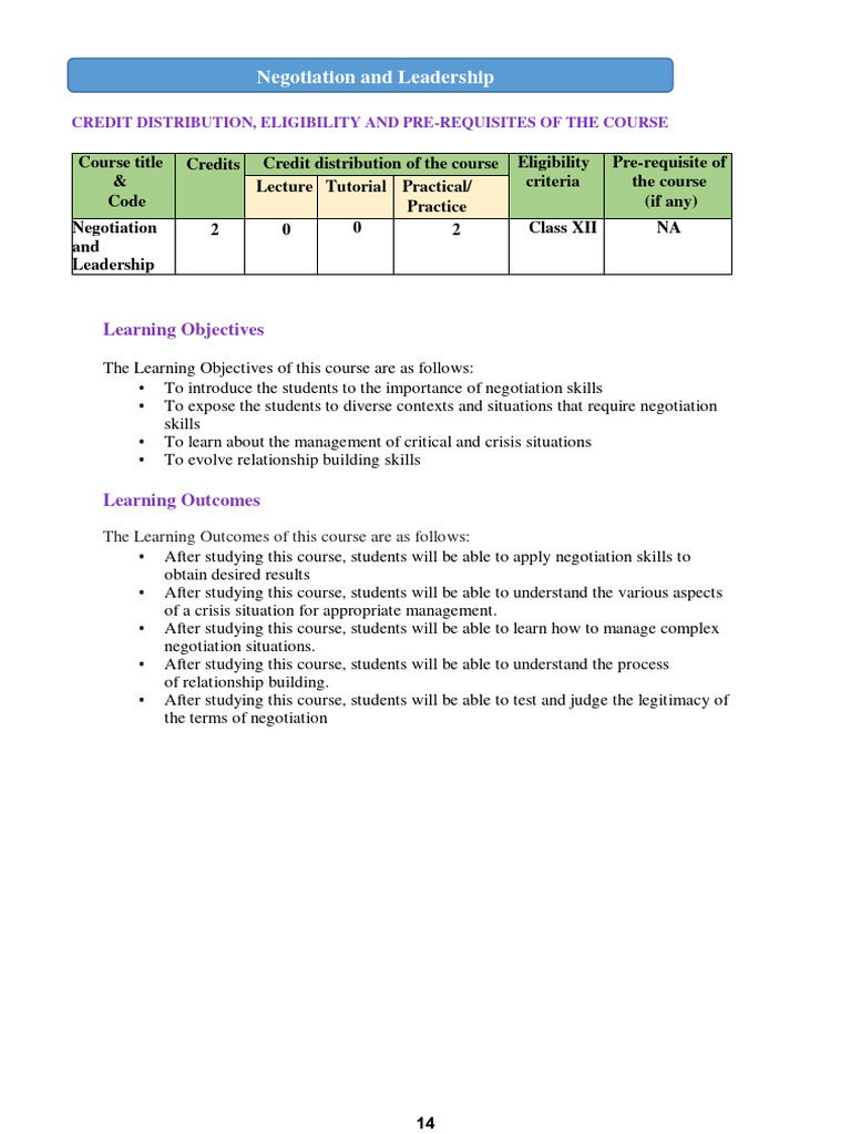 Negotiation and Leadership | PDF | Negotiation | Human Communication