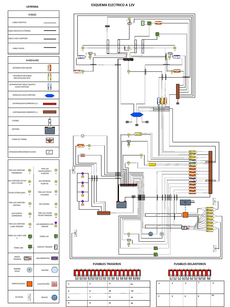 Esquema Electrico T3 | PDF | Electricidad | Electrónica