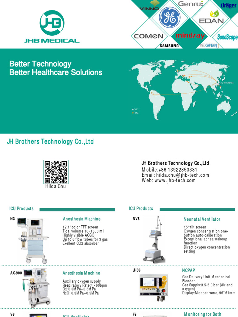 JHB Medcial Catalogue - Hilda | PDF | Medical Ultrasound | Computer Monitor