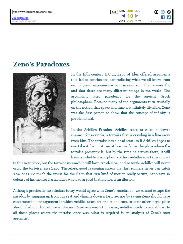 WA0002.Paradox Zeno | PDF | Infinity | Real Number