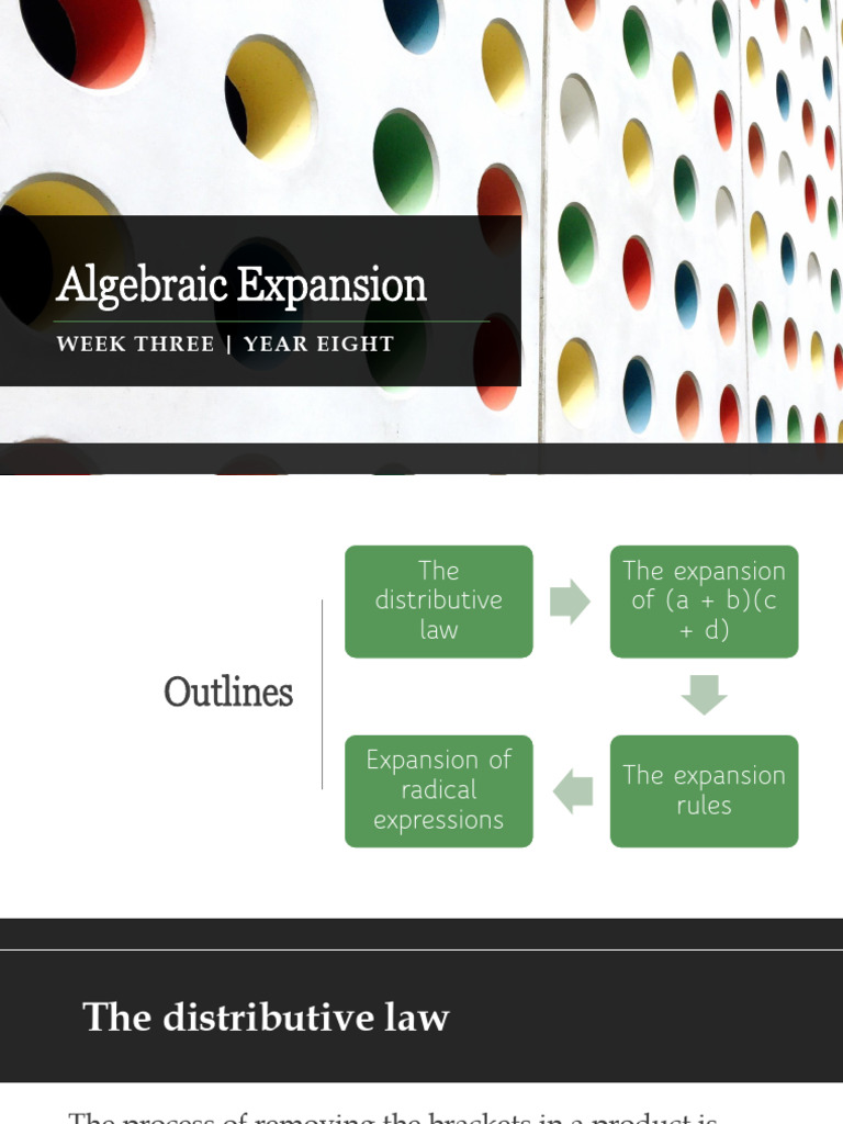 Algebraic Expansion Study Materials | PDF | Mathematics | Algebra
