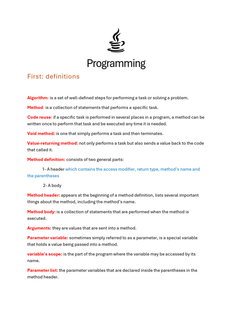Programming | Download Free PDF | Method (Computer Programming) | Inheritance (Object Oriented ...
