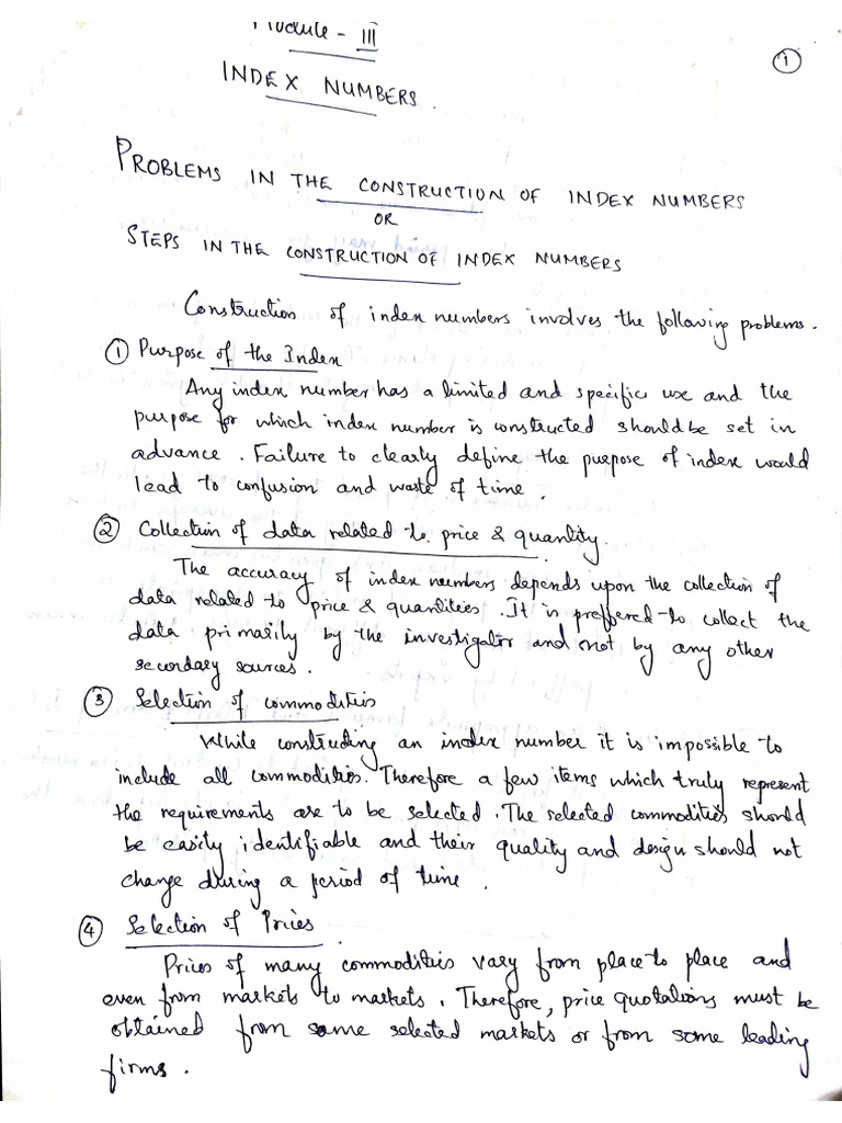 Qt-2 - M-3 Index Numbers | PDF