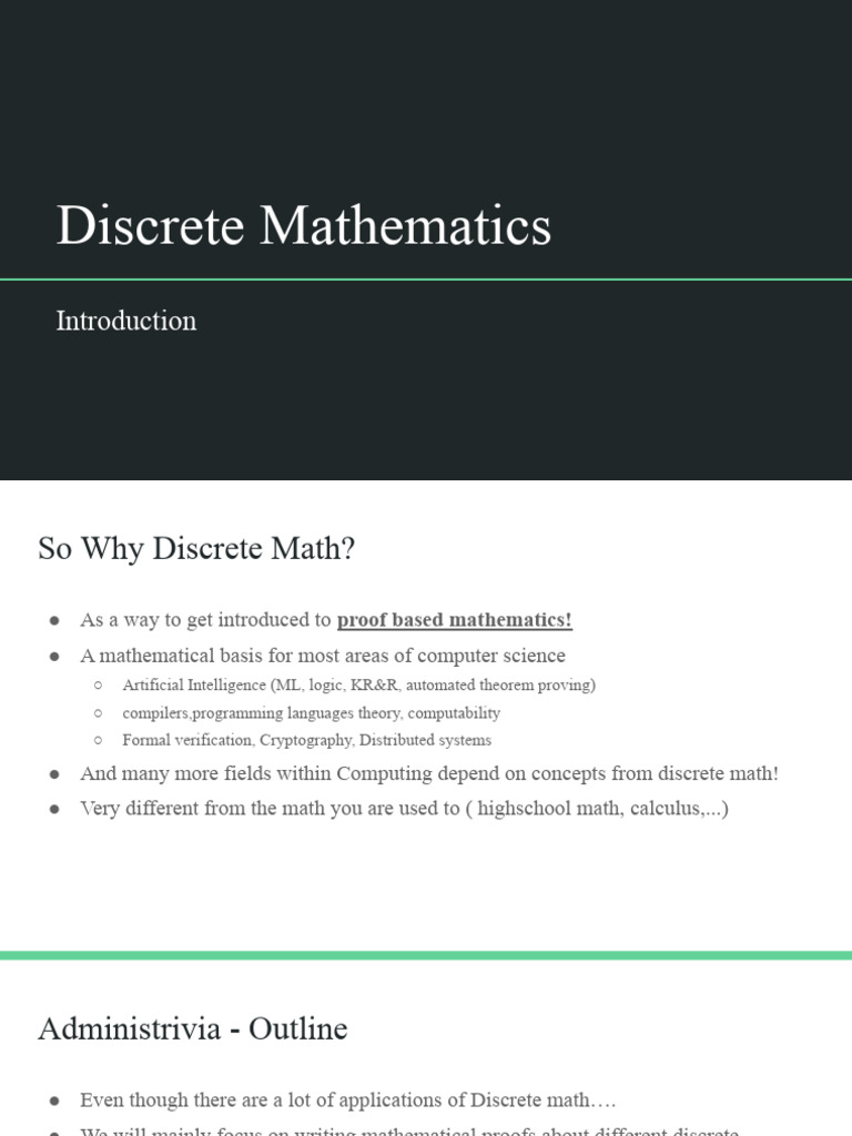 Discrete Mathematics | PDF | Discrete Mathematics | Mathematical Proof