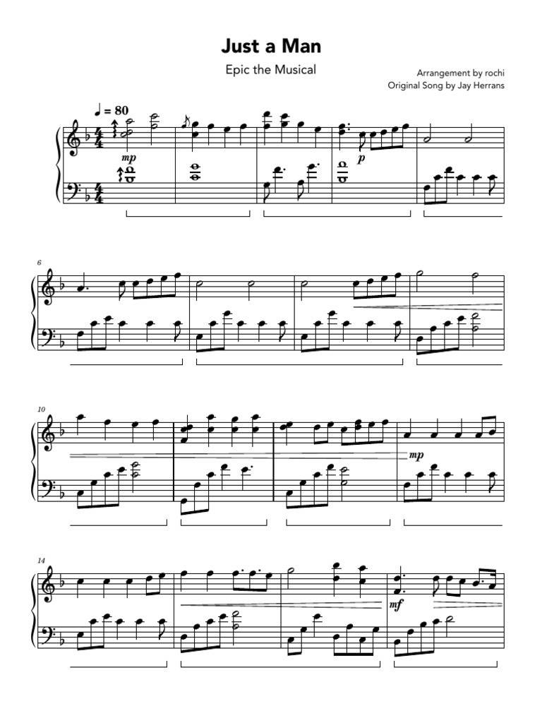 EPIC - Just A Man PDF | PDF