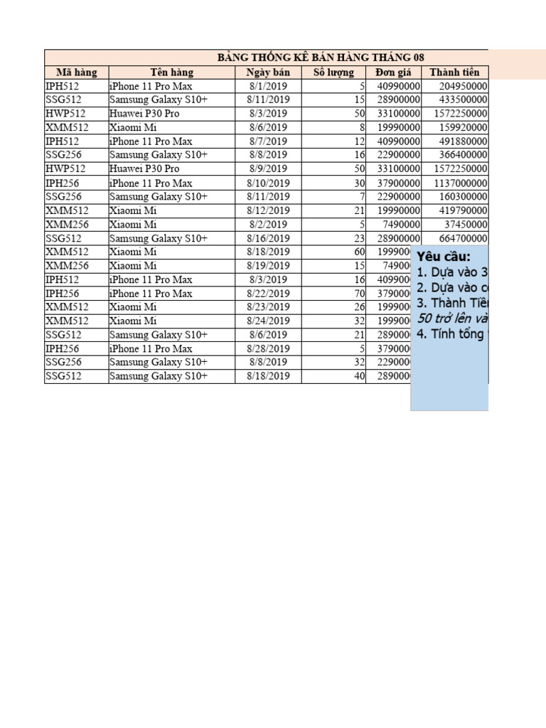 5. Bai tap_TH EXCEL (1) | PDF