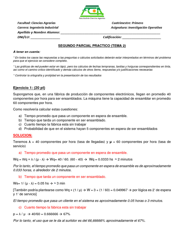 2do Parcial Practico - Tema 2 - RESUELTO | PDF