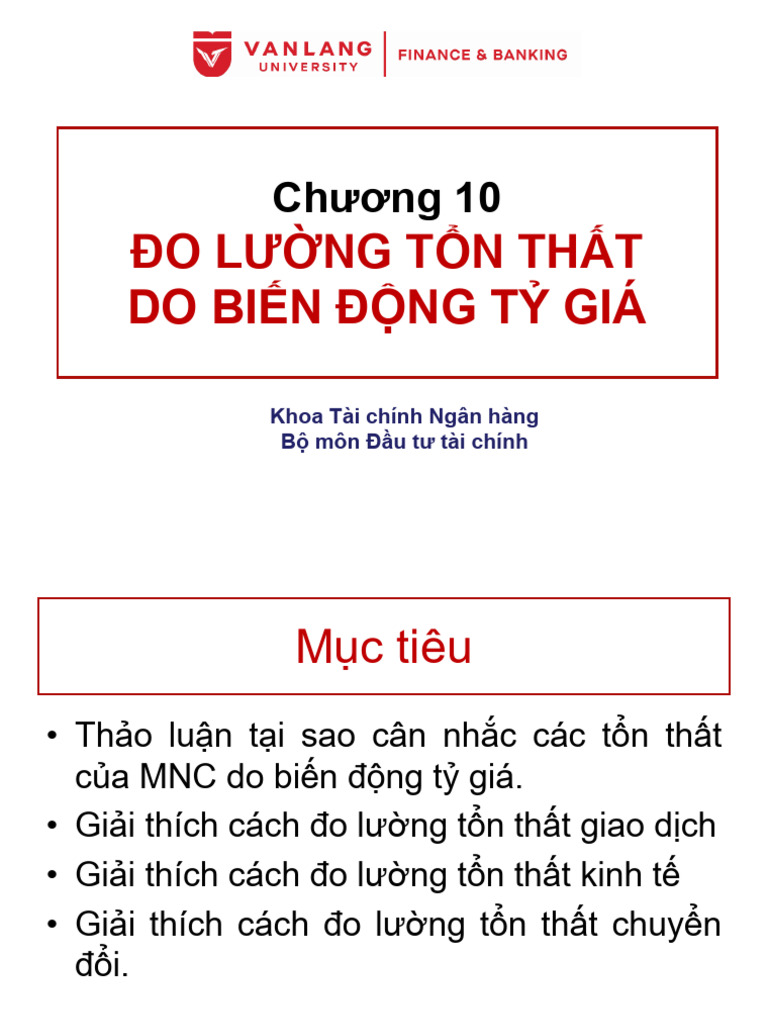 C10 - TCQT - Do Luong Ton That Do Bien Dong TG | PDF