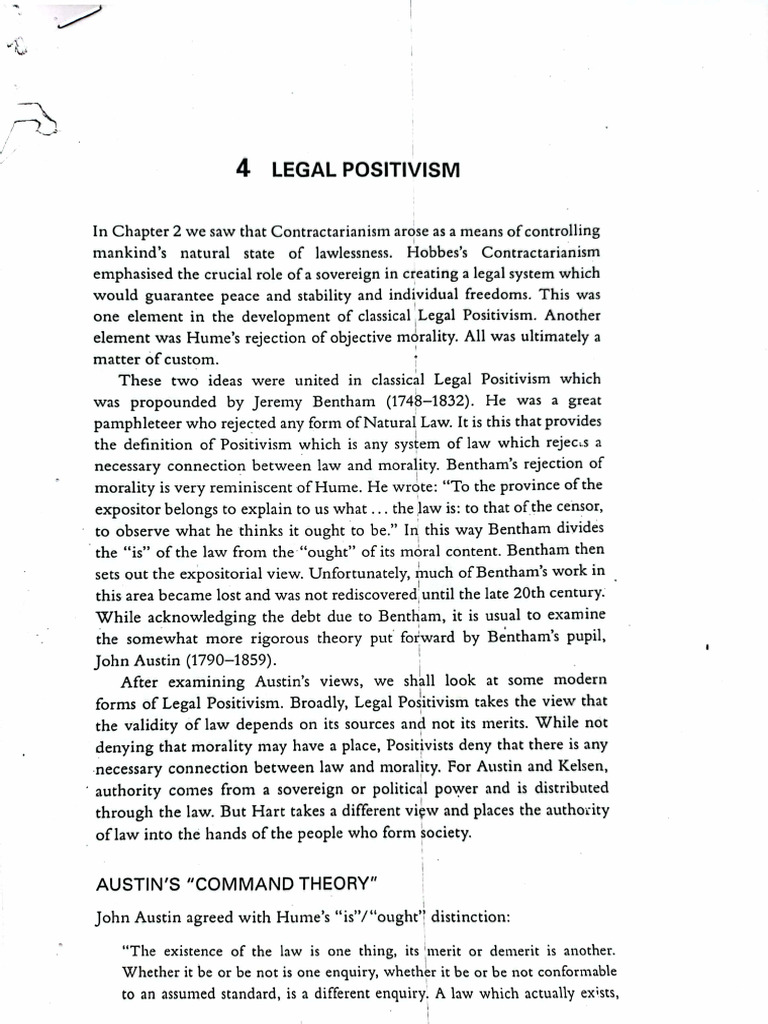 CH #3 Legal Positivism | PDF