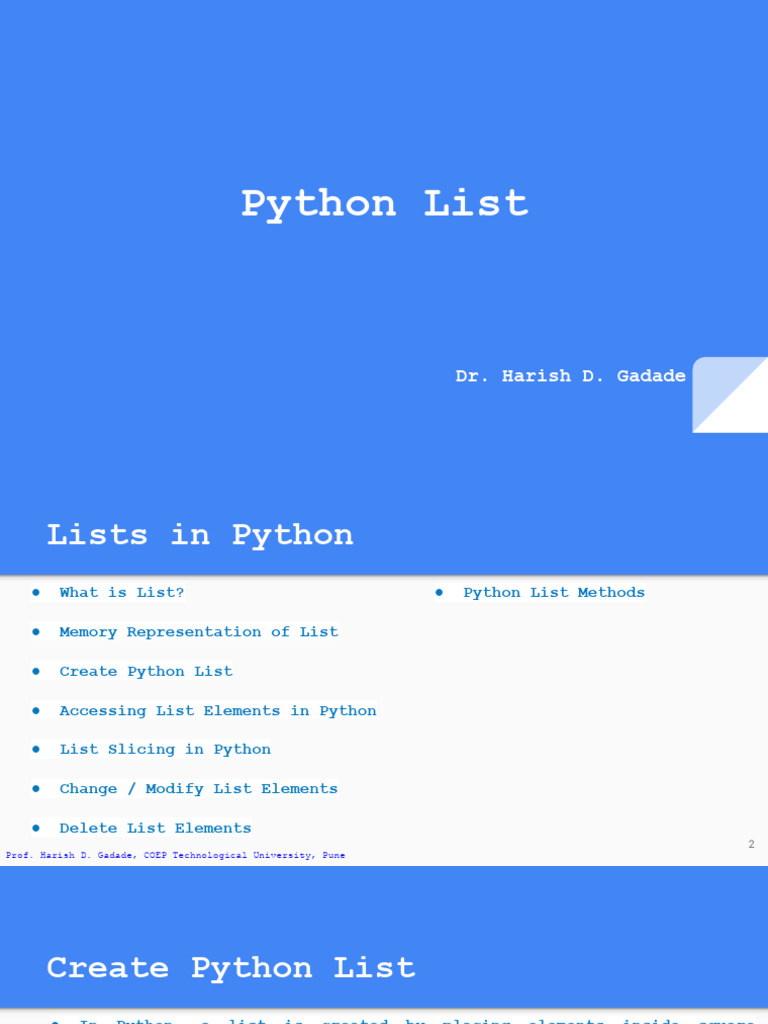 Lect-02_List | PDF | Computer Data | Computer Science