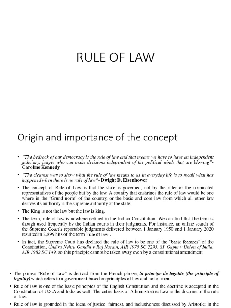 'RULE OF LAW' With You - 230327 - 122413 | PDF | Rule Of Law | Constitution