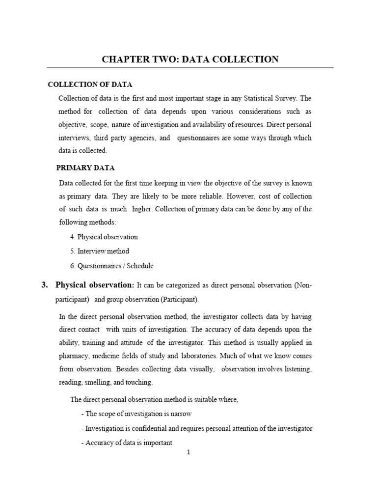 Stat Chapter Two Pdf Survey Methodology Questionnaire 3831