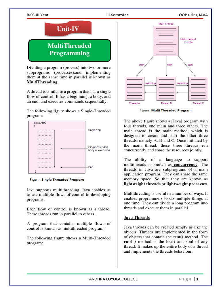 Java Unit IV | PDF | Method (Computer Programming) | Class (Computer ... Java Unit IV | PDF | Method (Computer Programming) | Class (Computer ...
