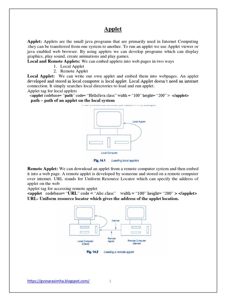 Java Unit4 AppletProgramming | Download Free PDF | Java (Programming Language) | World Wide Web