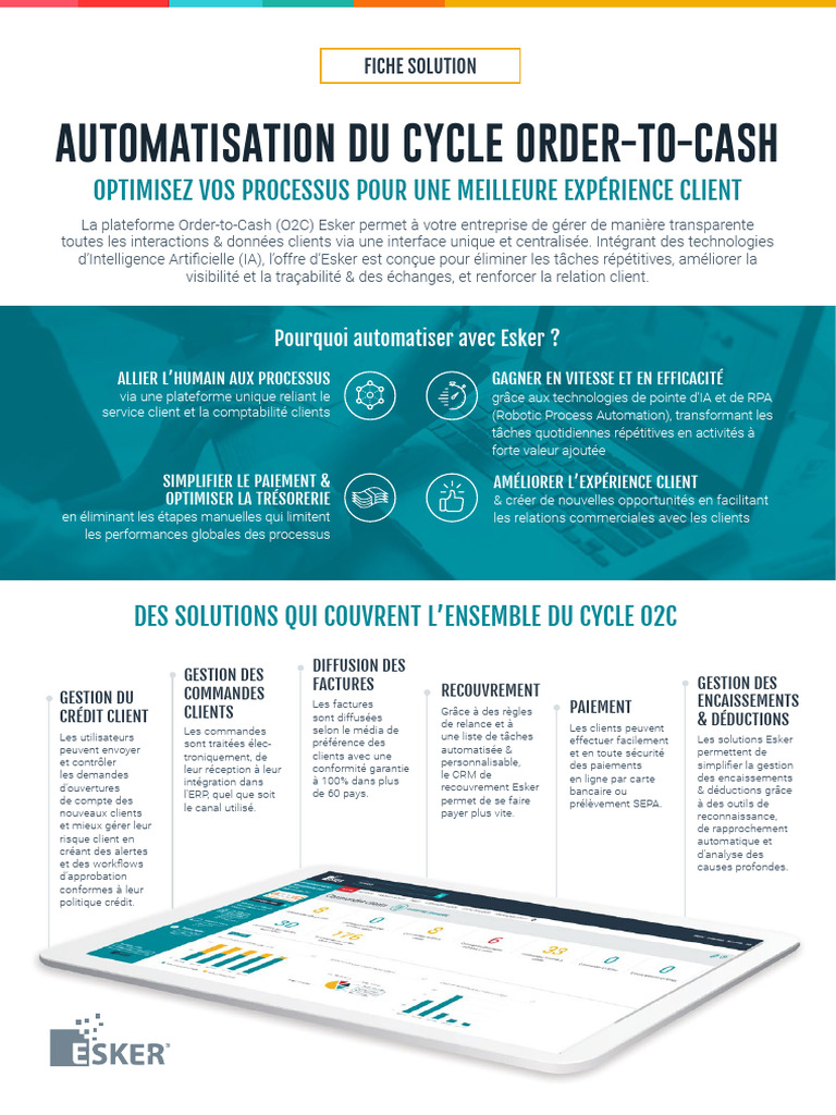 Fiche Solution Cycle O2C | PDF | Progiciel de gestion intégré ...