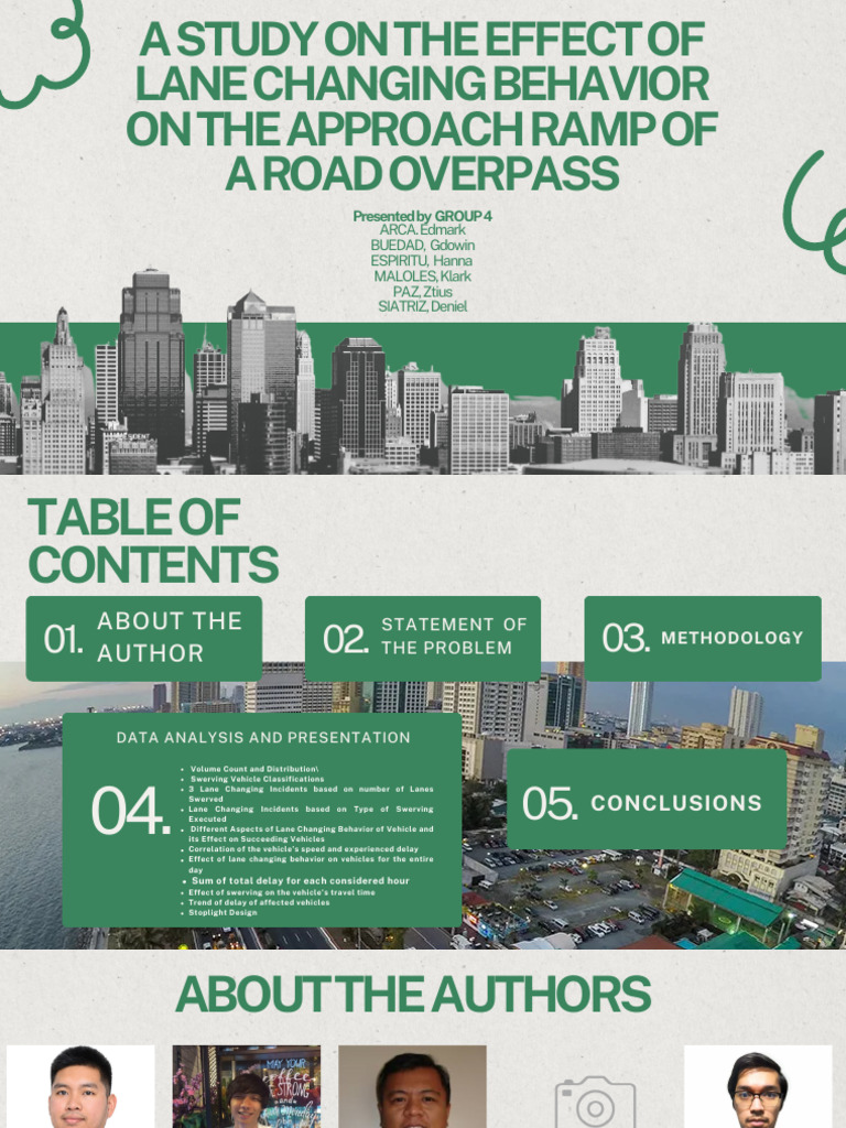 A Study On The Effect of Lane Changing Behavior On The Approach Ramp of A Road Overpass | PDF ...
