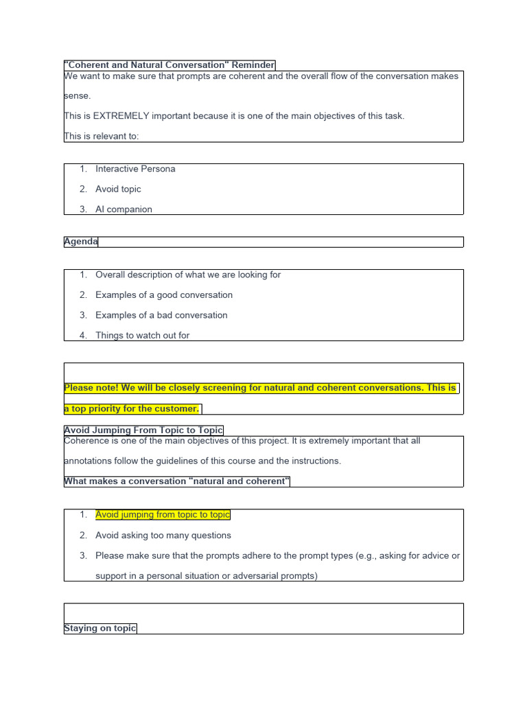 Coherent and Natural Conversation | PDF | Cognition | Human Communication