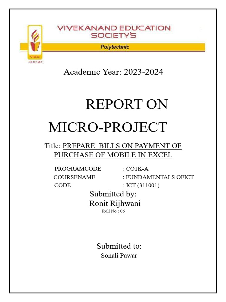 ICT Report | PDF | Educational Technology | Microsoft Excel