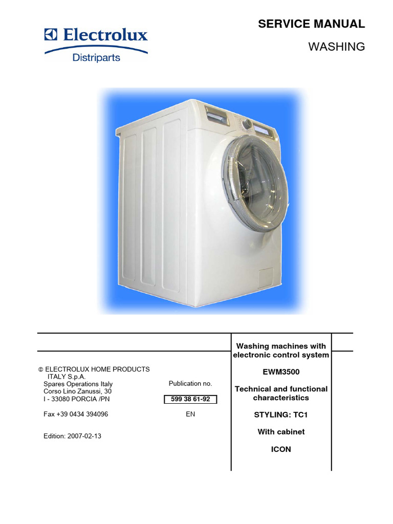 Ewm 3500 | PDF | Washing Machine | Menu (Computing)