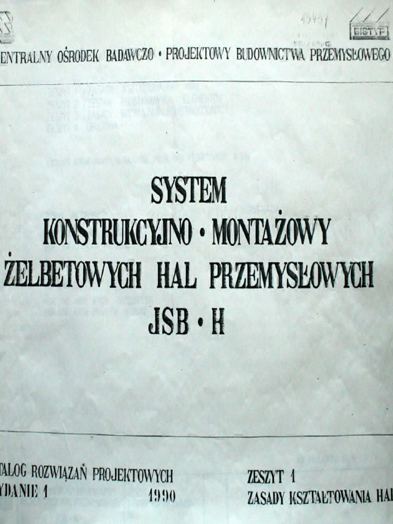 JSB-H Zeszyt 1 Zasady Ksztaltowania Hal | PDF