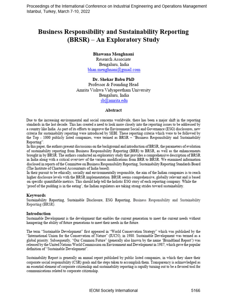 1039 | PDF | Corporate Social Responsibility | Sustainability