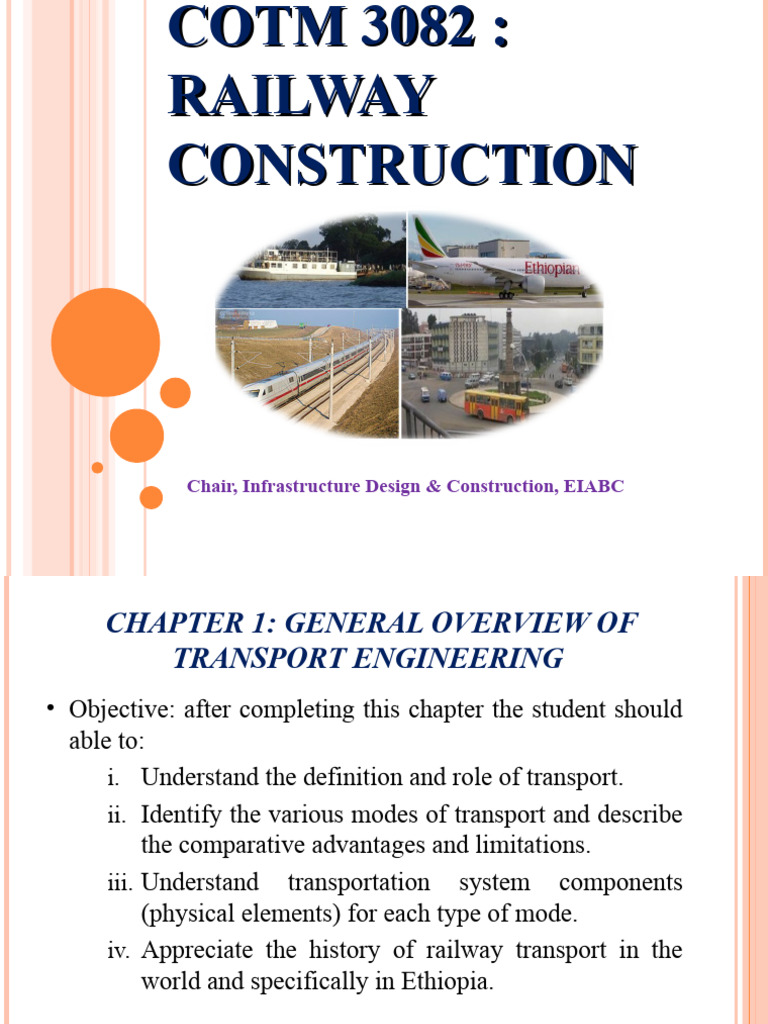 Ch-1 - An Introduction To Transport Systems | PDF | Transport | Rail ...
