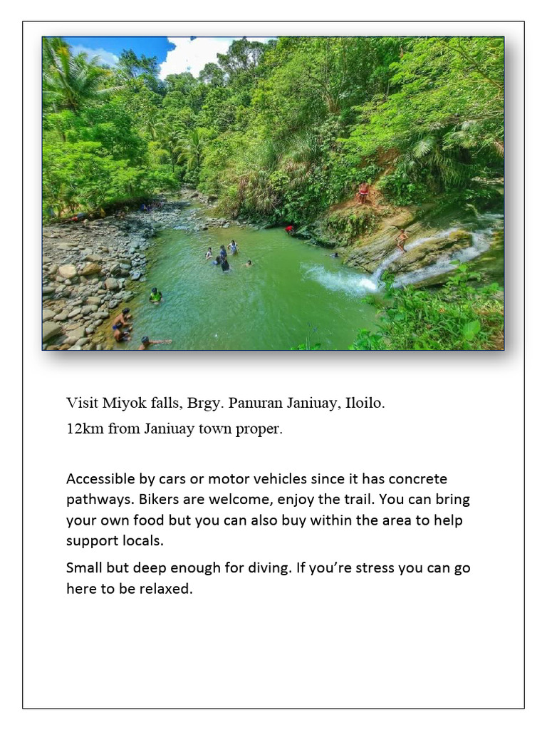 Visit Miyok Falls | PDF