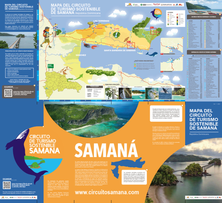 Mapa Circuito Turismo Sostenible Samana ES | PDF | Turismo | República ...
