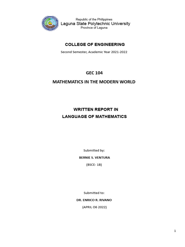 WR04-BS-Language of Mathematics | PDF | Derivative | Mathematics