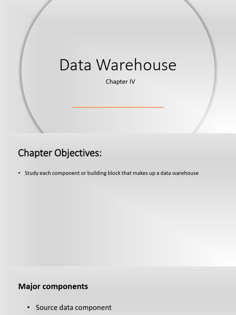 Chapter IV | Download Free PDF | Data Warehouse | Databases