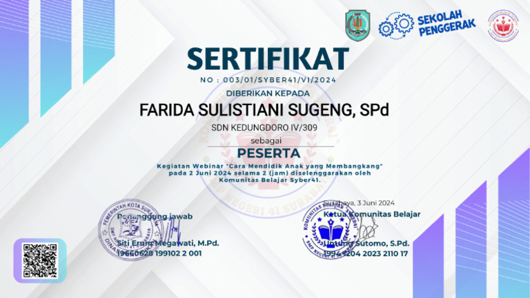 FARIDA SULISTIANI SUGENG, SPD | PDF