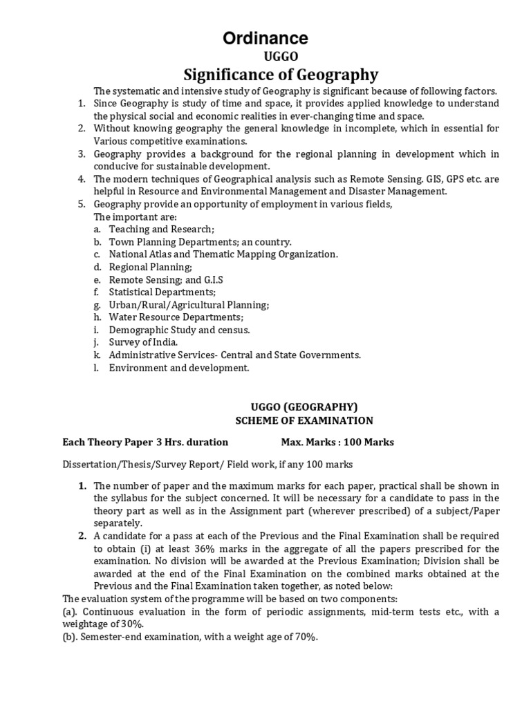 Syllabus Geography | PDF | Inquiry | Geography