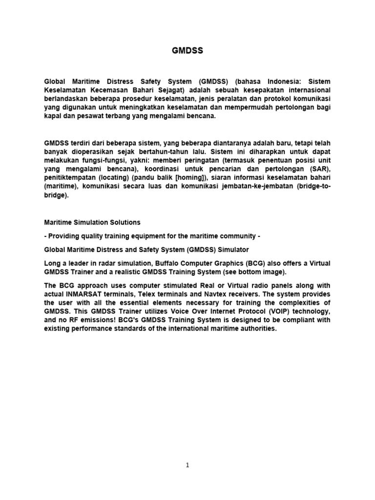 GMDSS | PDF | Electronics | Rescue