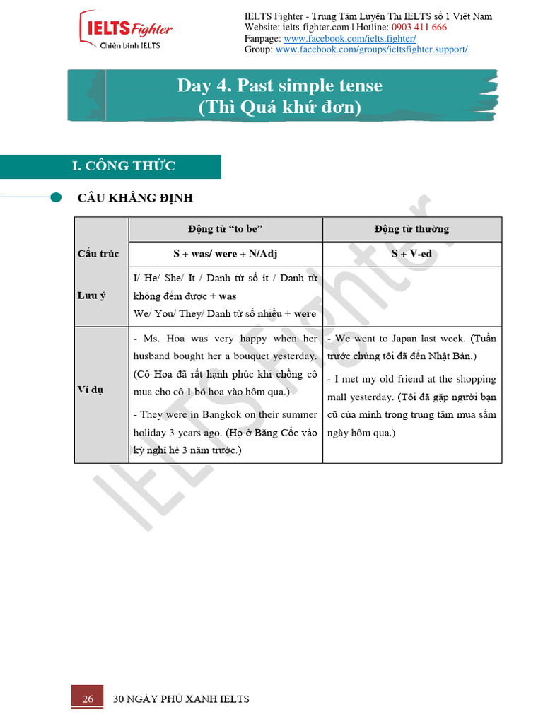 30 Ngày PH Xanh IELTS - IELTS Fighter | PDF