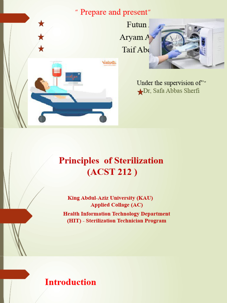 Principles of Sterilization Guide | PDF | Sterilization (Microbiology ...