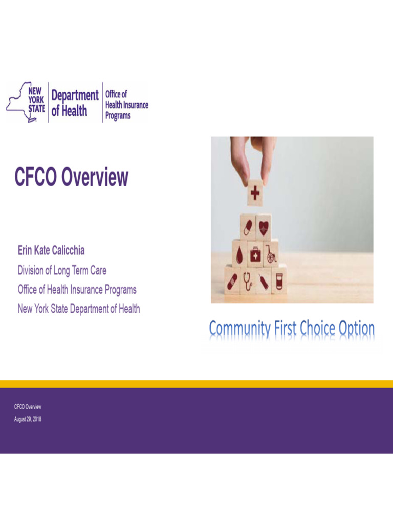 2018-08 DOH CFCO-Overview-8-29-18-Read-Only | PDF | Long Term Care ...