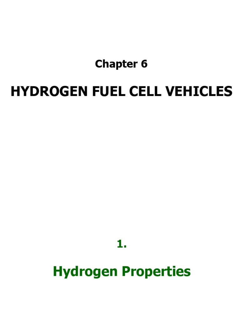 Chapter 9 - Fuel Cell Vehicles | PDF | Combustion | Internal Combustion ...