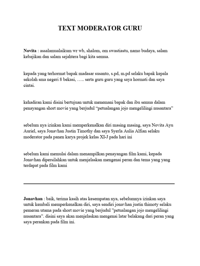 Petualangan Jojo: Eksplorasi Budaya Indonesia | PDF | Kajian Bahasa ...